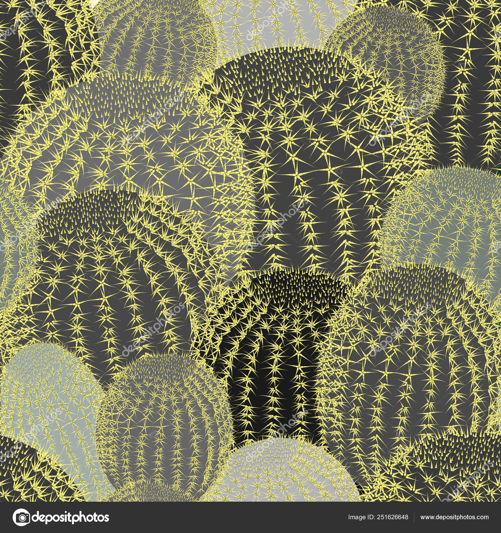 Cactus plants texture seamless pattern background Stock Vector Image by ...