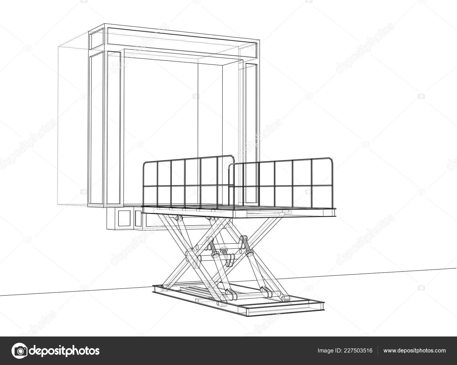 Dock leveler concept. Vector ⬇ Vector Image by © cherezoff | Vector ...