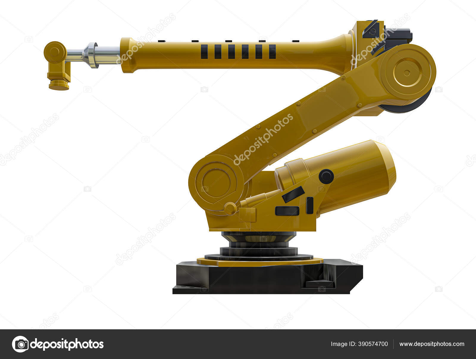 Yellow robot arm for industry — Stock Photo © cherezoff #390574700