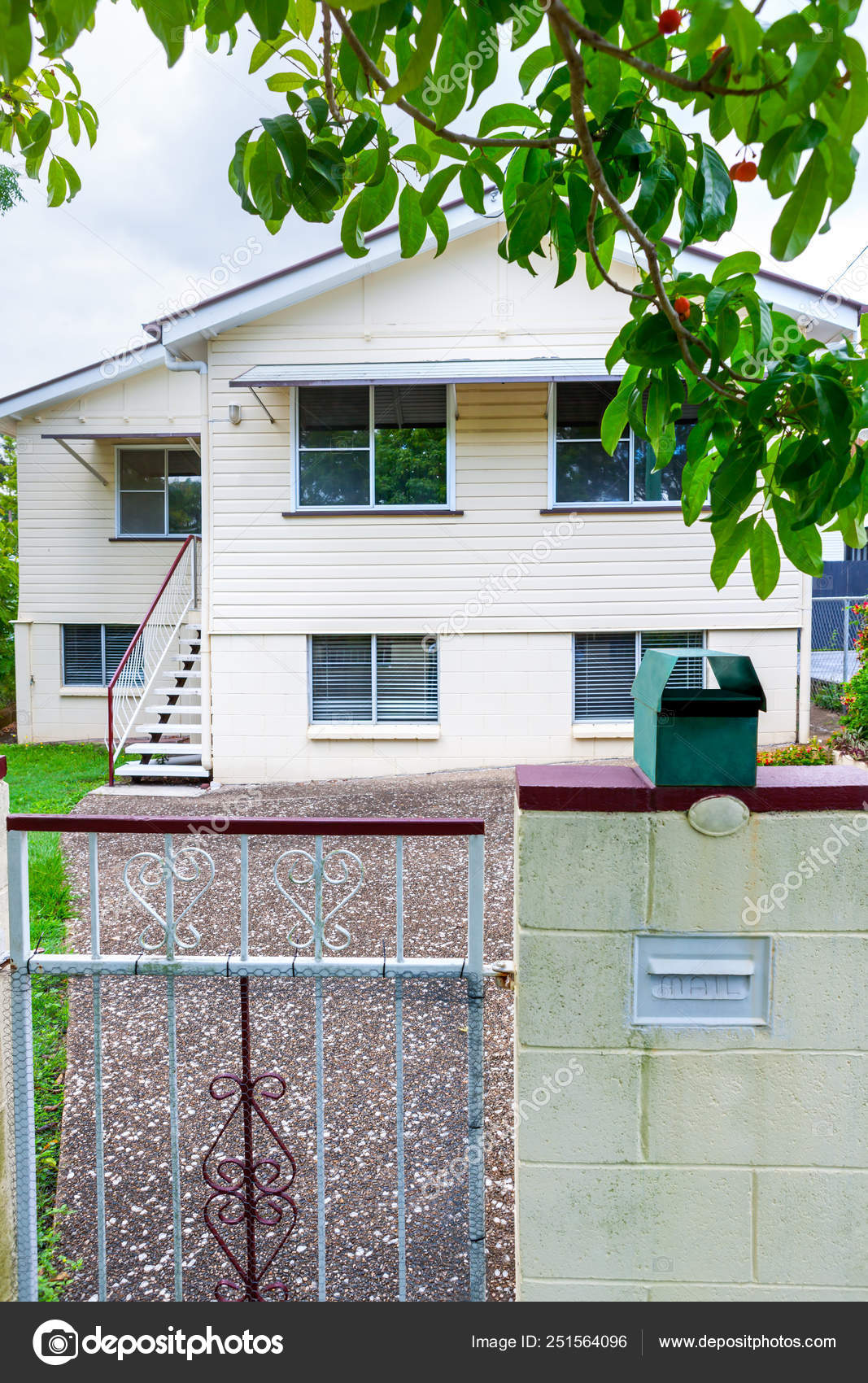 Entry gate into a private property — Stock Photo © jrstock1 #251564096