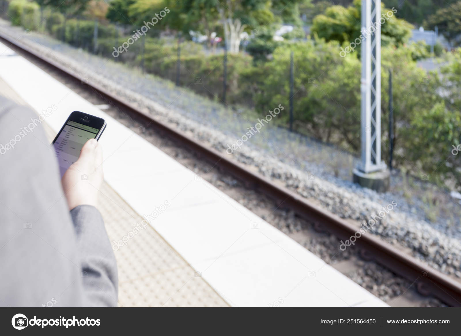 Mobile phone with touch panel on hand Stock Photo by ©jrstock1 251564450