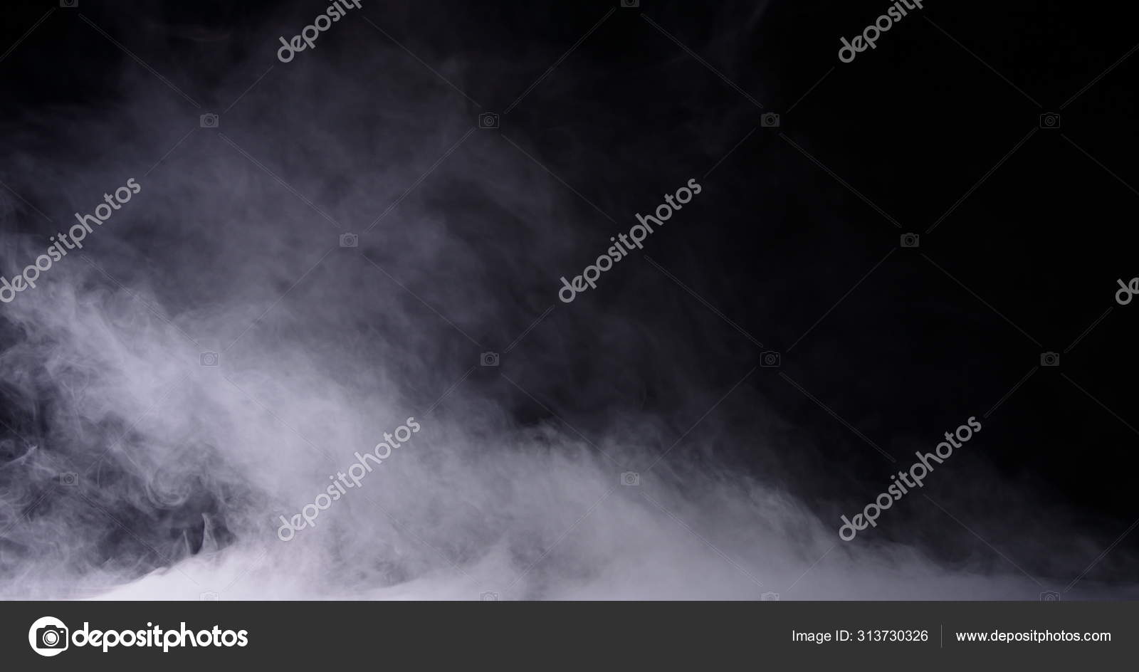 Realistic Dry Ice Smoke Clouds Fog — Stock Photo © mputsylo #313730326