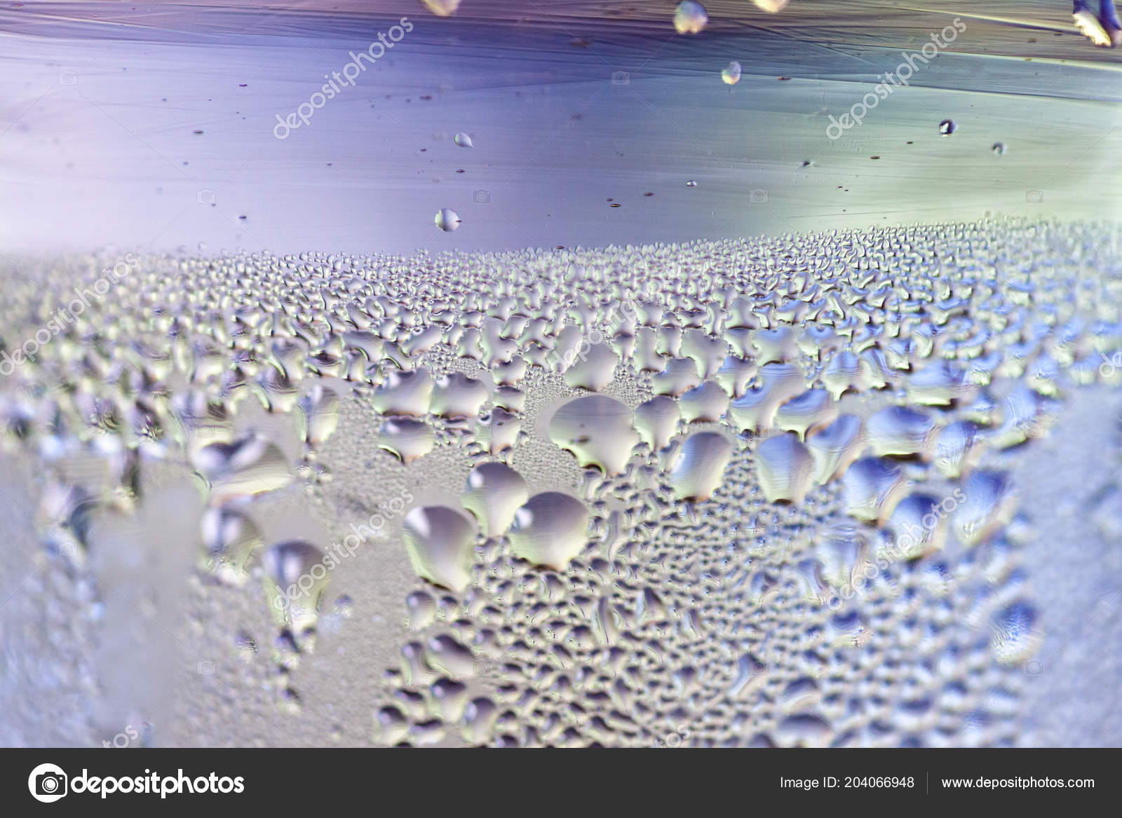 Close Water Condensation Patterns Glass Background Texture Stock Photo ...