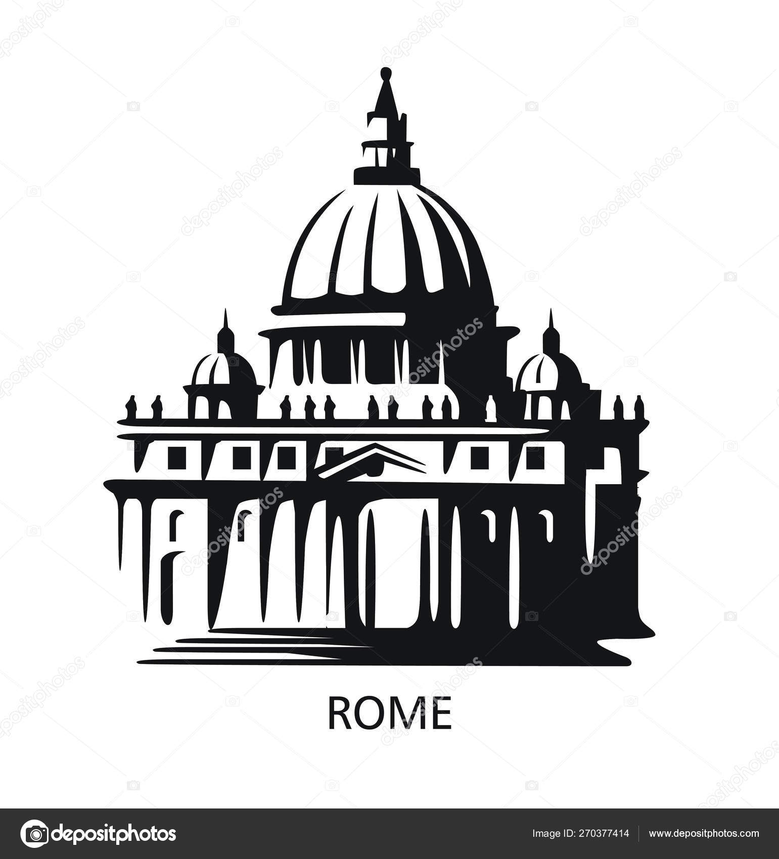 Rome Vatican icon Stock Vector by ©bioraven 270377414