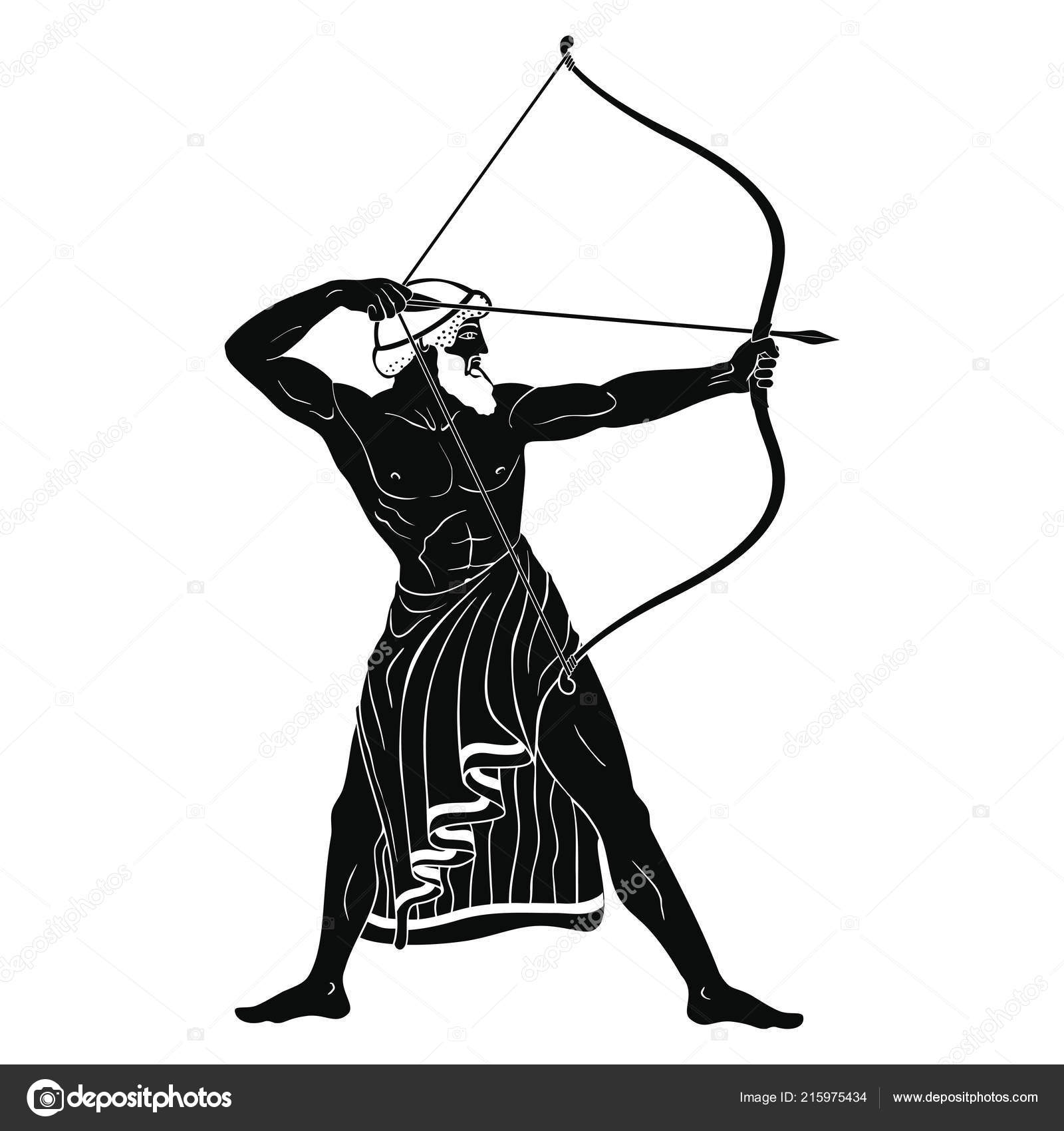 Ancient Greek Bow And Arrows