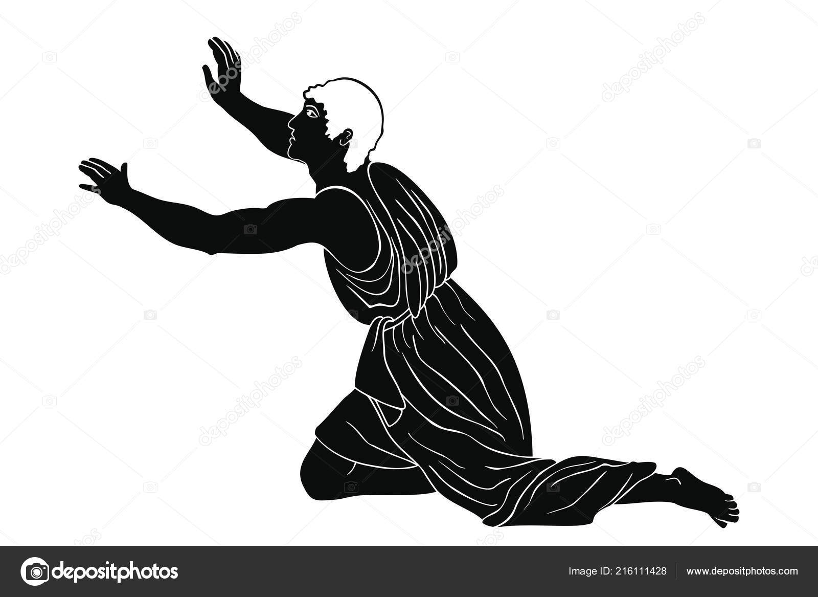 Ancient Greek man. Stock Vector by ©migfoto 216111428