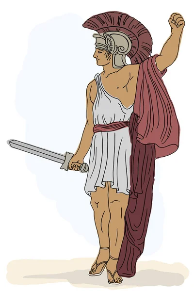 Ancient Greek Warrior. Stock Vector Image by ©migfoto #311405176