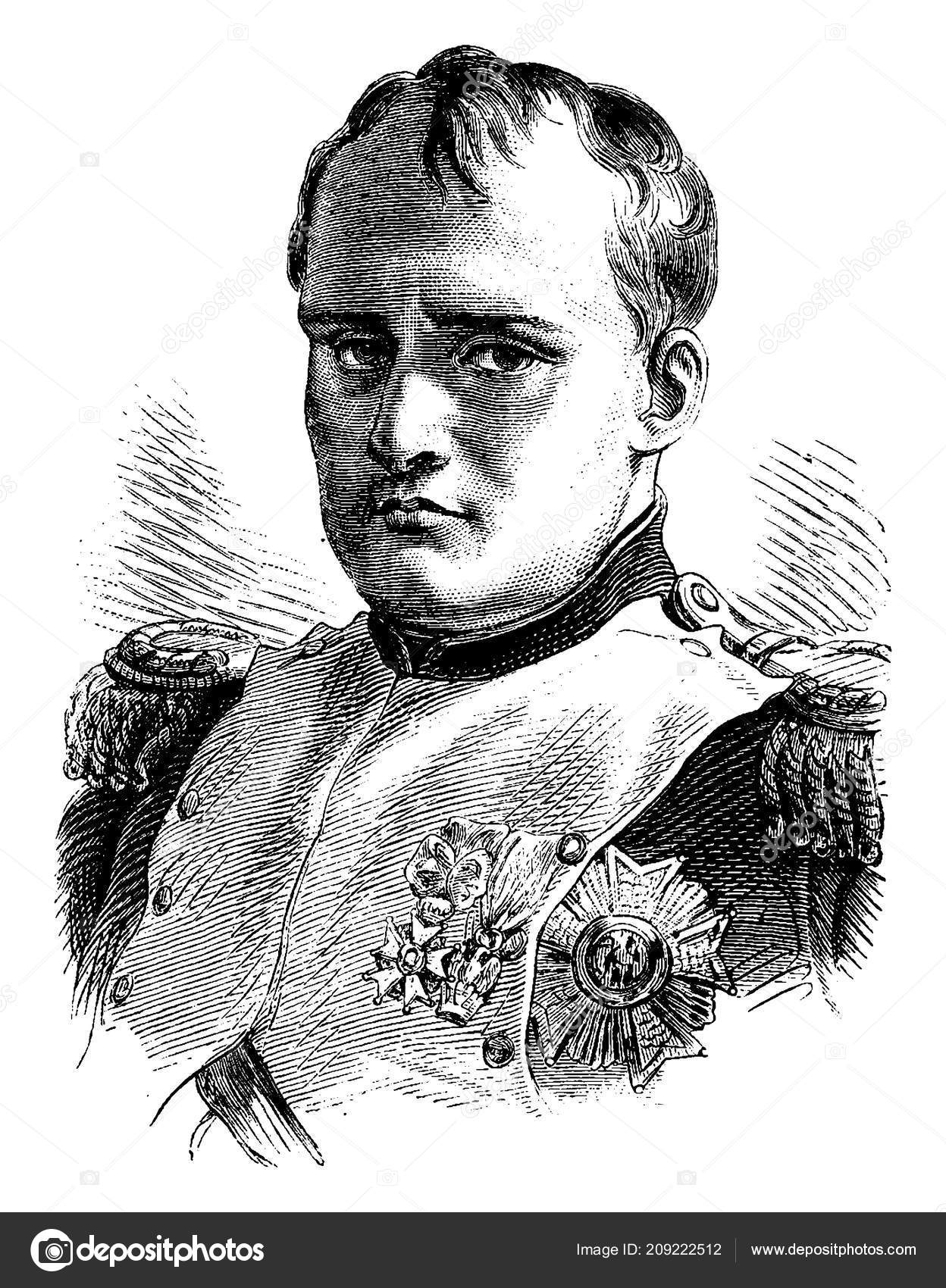 Napoleon Bonaparte Cartoon Zwart Wit