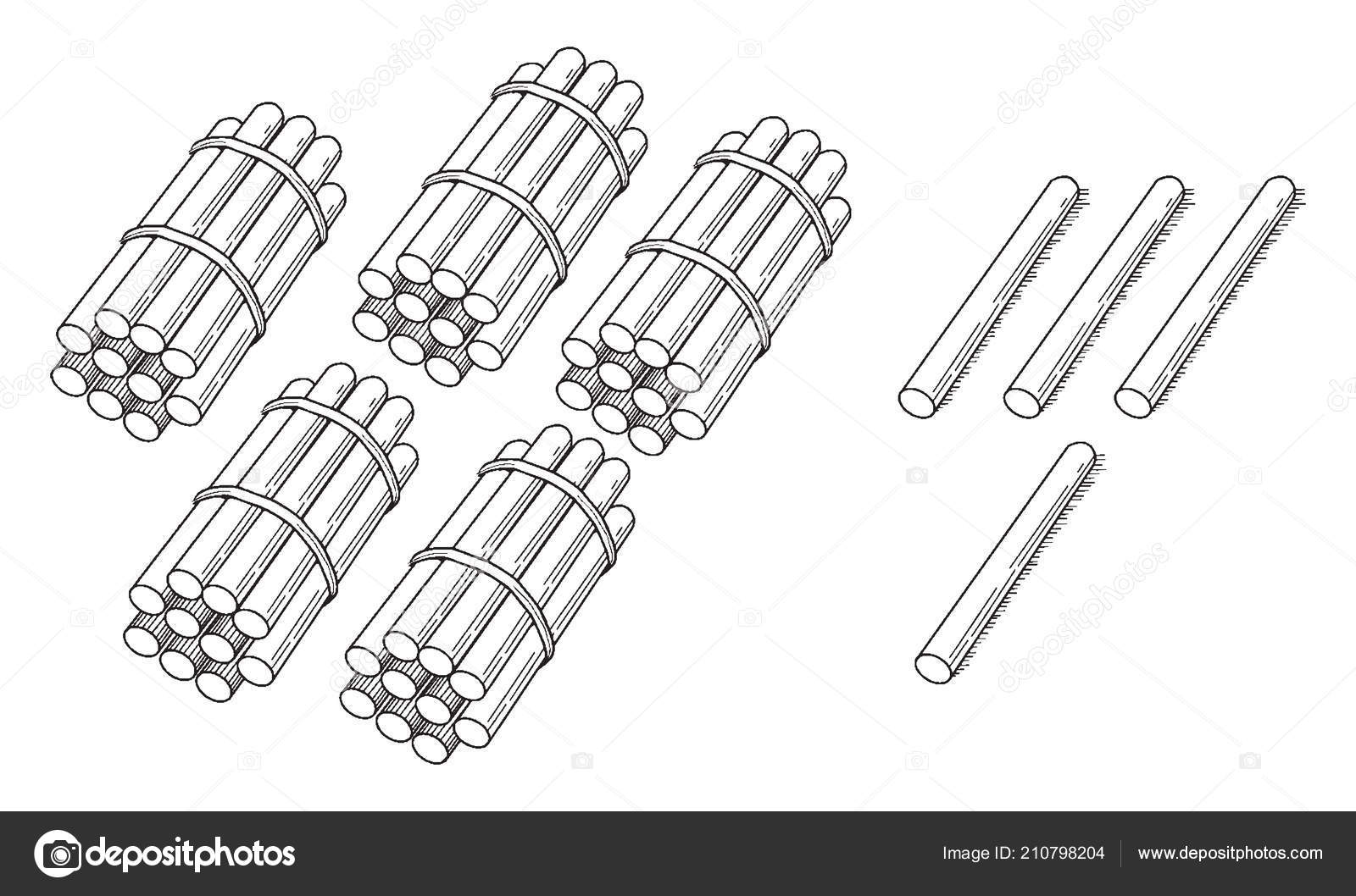 Counting Card Has Stick Art Sticks Illustration Card Sticks Tied Stock ...