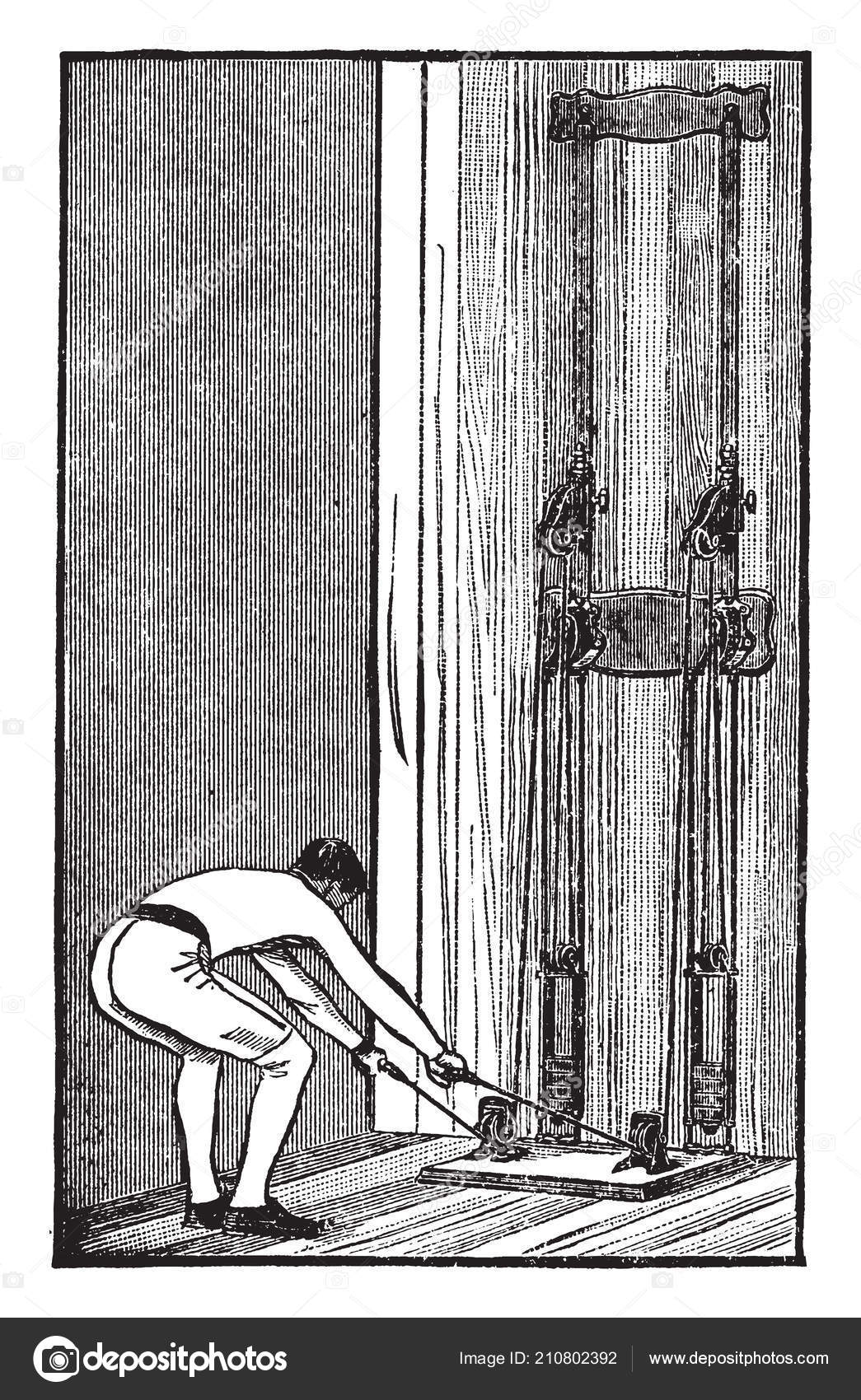 Wrestling Machine Device Exercise Image Man Doing Exercising Wrestling ...