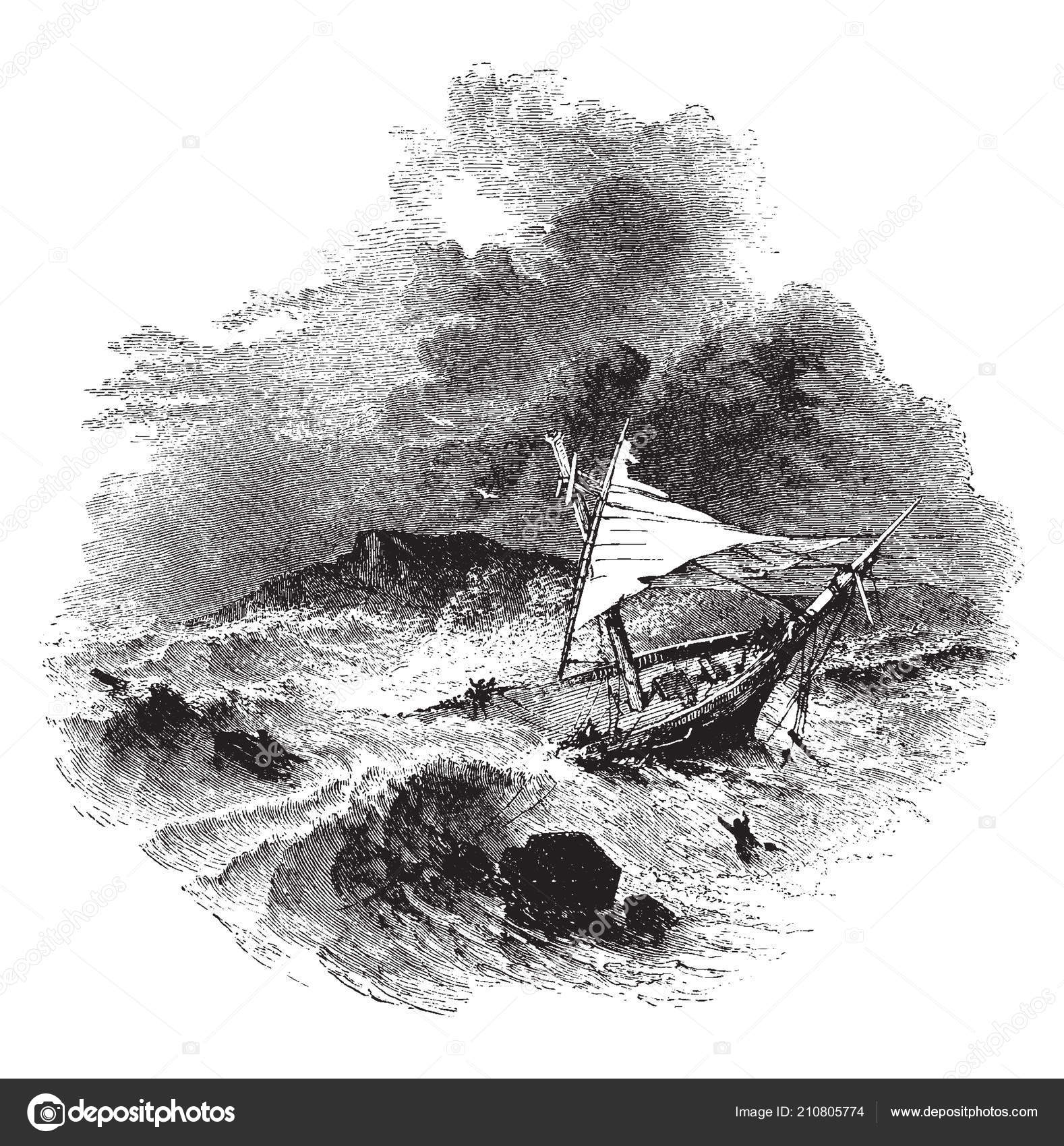 Ship Thunderstorm Major Storm Can Batter Even Largest Sturdiest Vessels ...