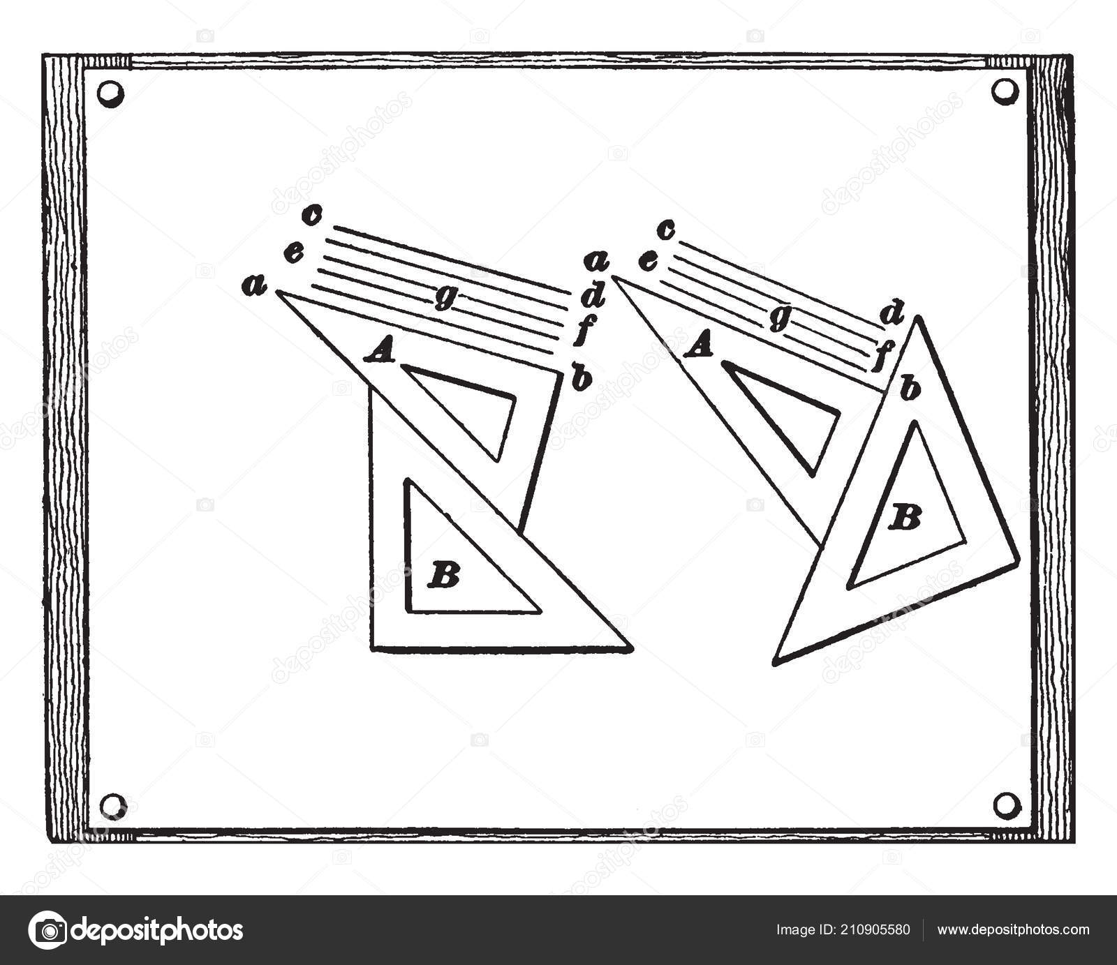 Drawing Parallel Lines Pairs Triangles Intersection Equidistant ...
