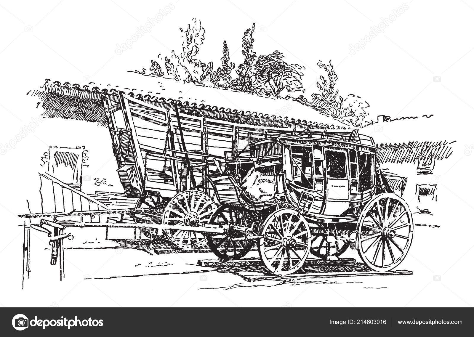Stagecoach Prairie Schooner Which Modes Travel West Old Stage Coach ...
