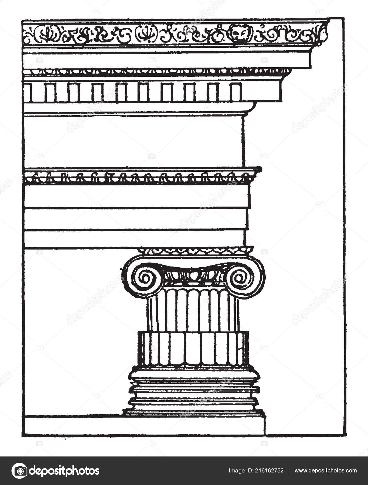 Greek Ionic Order Originated Mid 6Th Century Architecture Building ...
