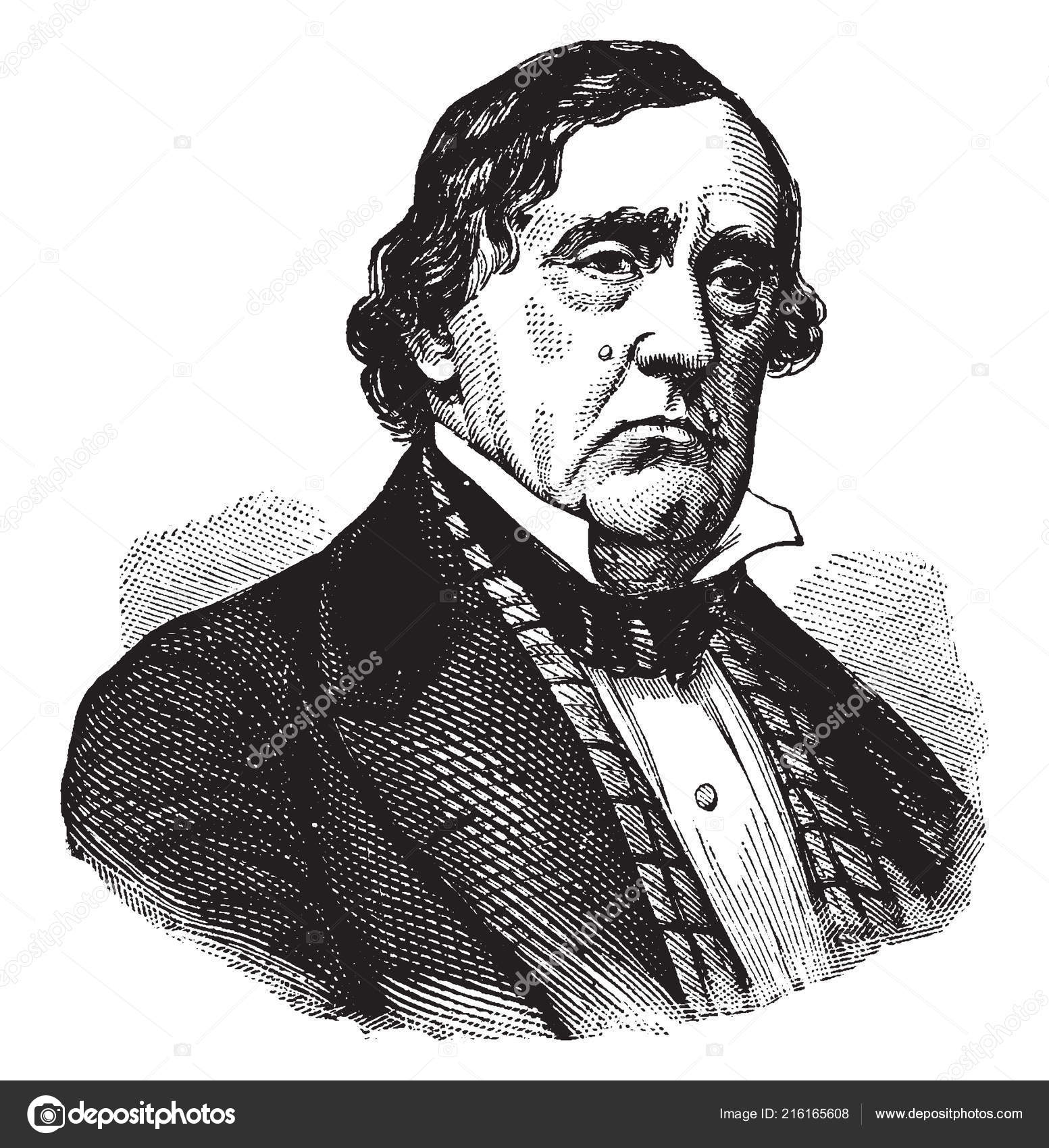 Lewis Cass 1782 1866 American Military Officer Politician Statesman ...