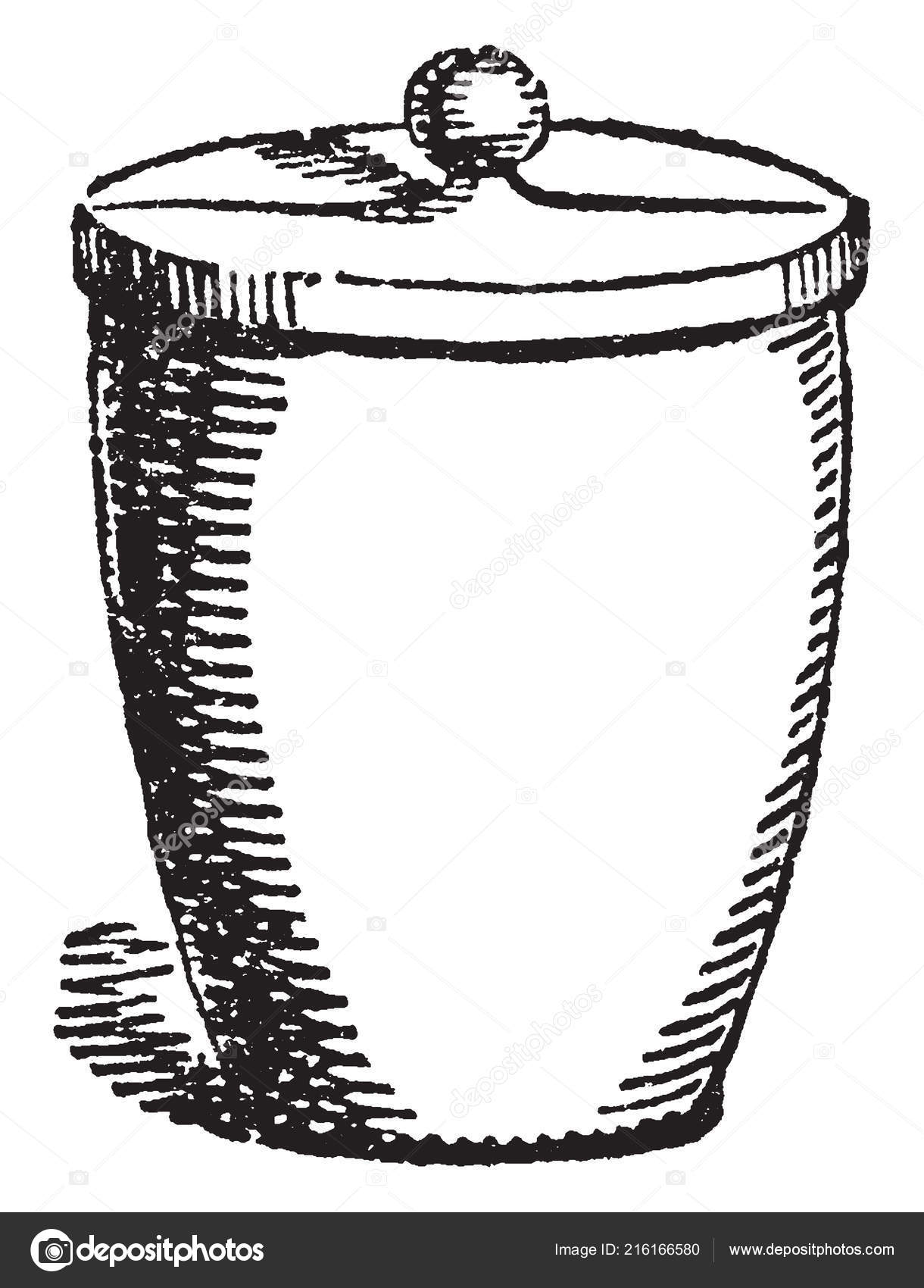 Crisol Una Pieza Forma Taza Equipo Laboratorio Objetos Laboratorio ...