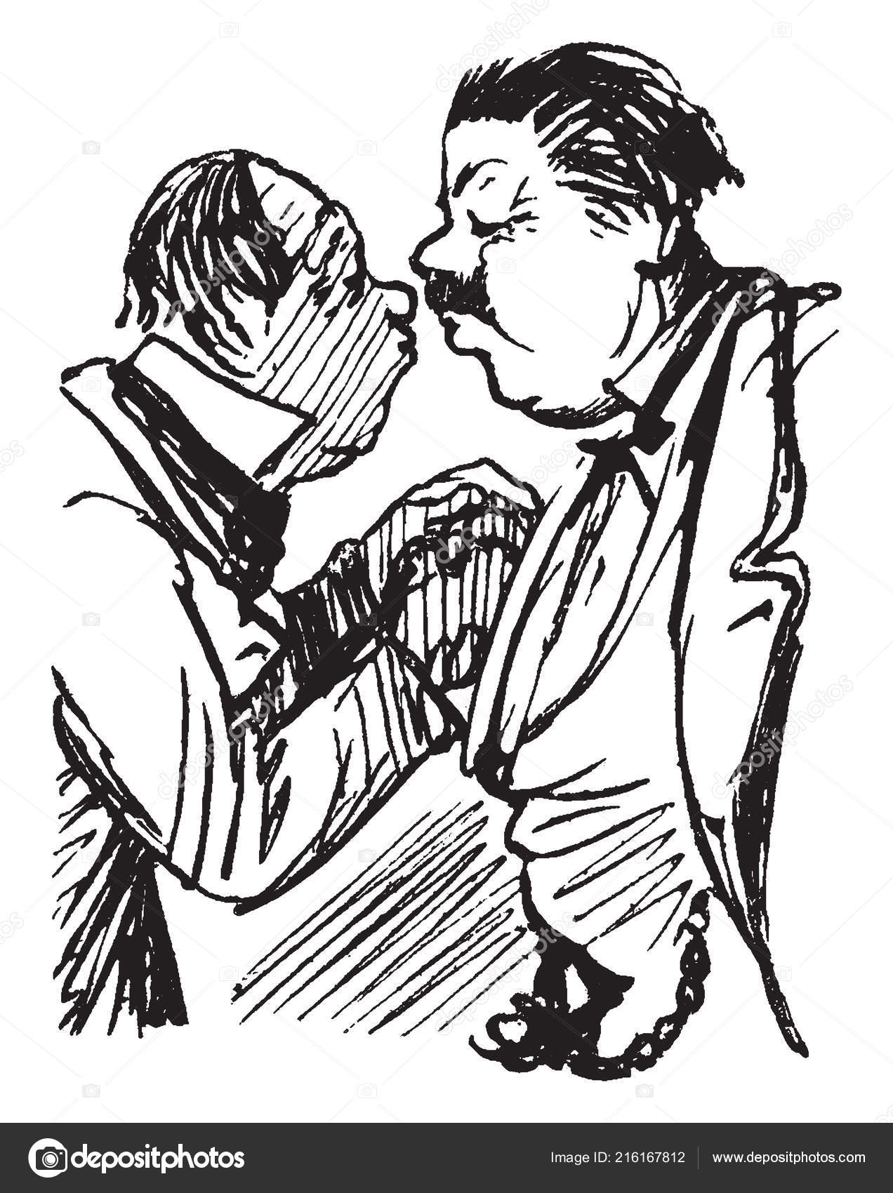 Two Men Shaking Hands Vintage Line Drawing Engraving Illustration Stock ...