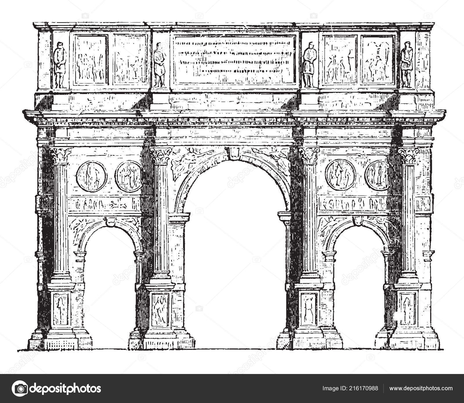Arch Constantine Triumphal Arches Class Apart Monuments Roman ...