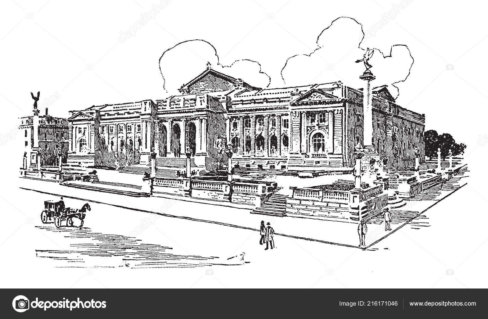 Library Building Drawing