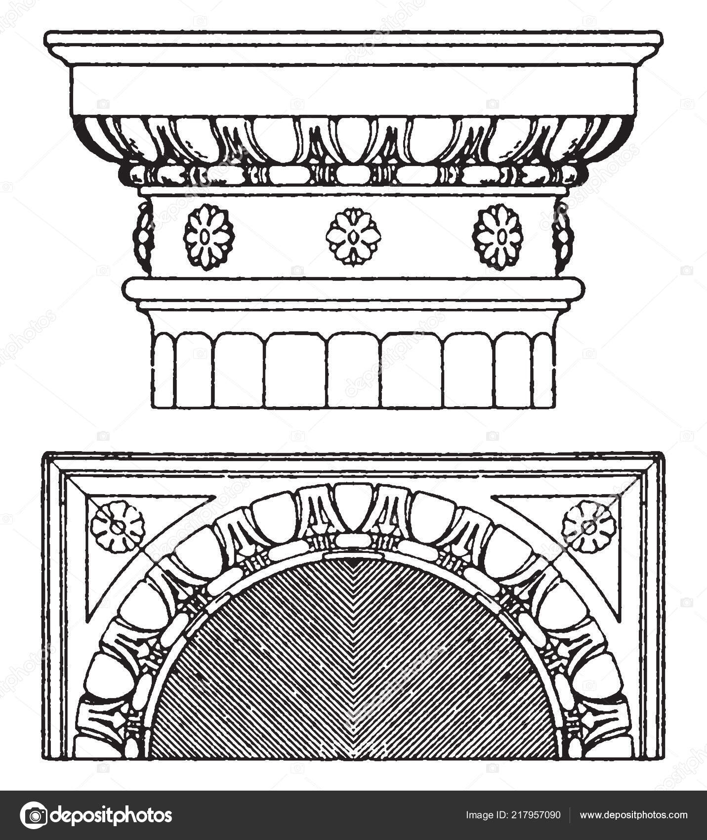 Doric Capital Echinos Italian Renaissance Square Supports Vintage Line ...