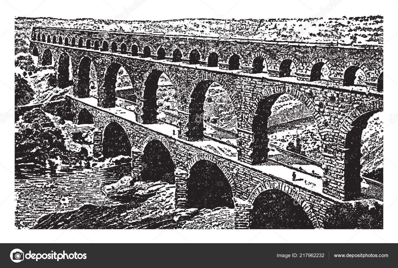 Roman Aqueducts Drawing