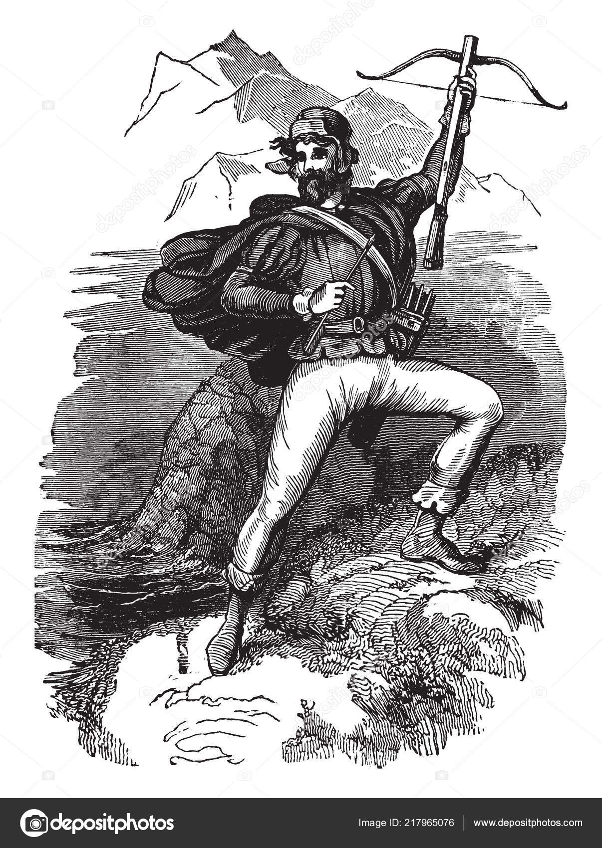 William Tell Burglen Known Expert Marksman Crossbow Vintage Line ...