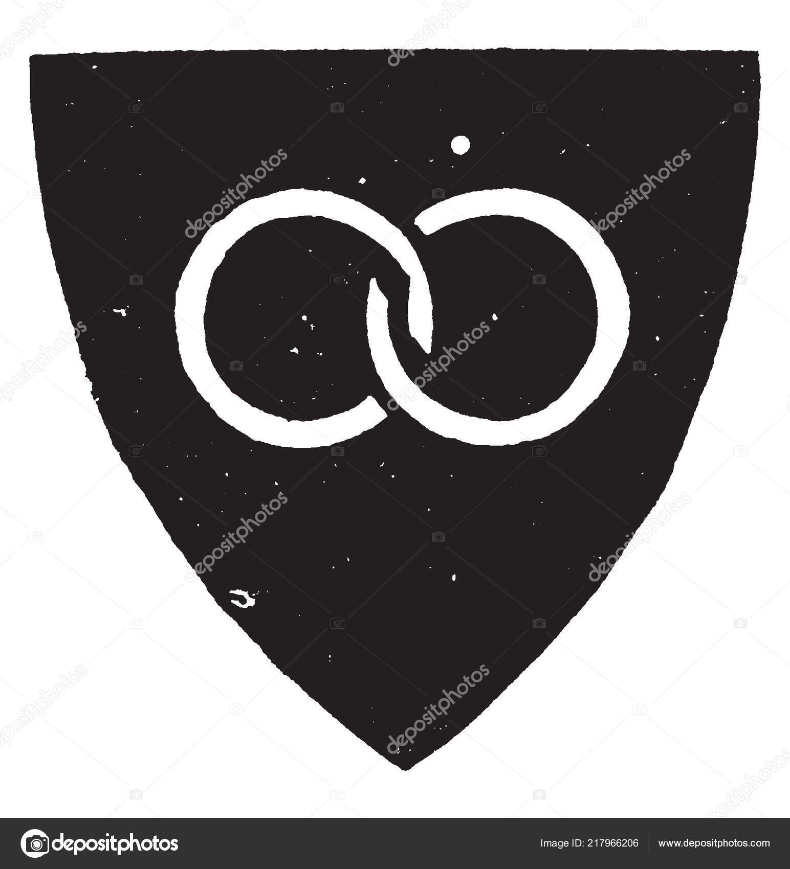 Annulet Conjoined Have Two More Annulets Interlacing Each Other Vintage ...