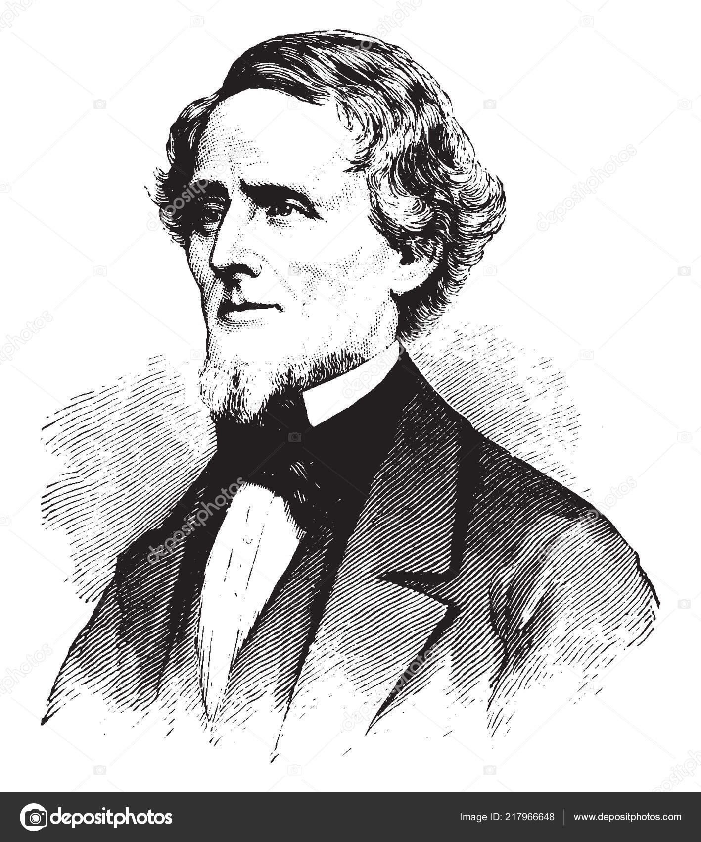 Presidents Jefferson Davis Outline Drawing 30+ Jefferson Davis