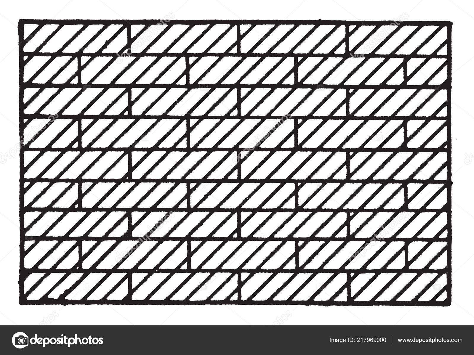 Brick Identify Materials Called Section Lining Drawing Outline ...