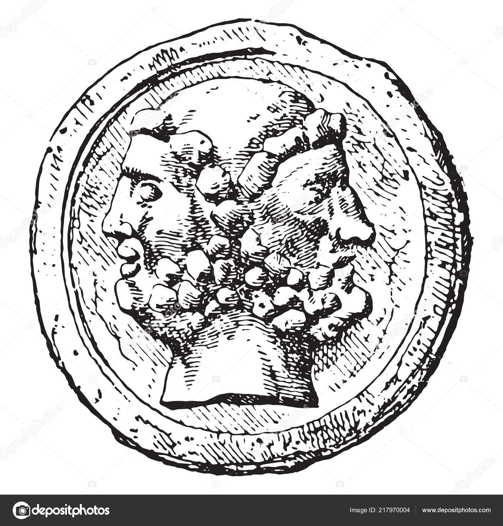 Janus Vintage Engraved Illustration Stock Vector Image by ©Morphart ...
