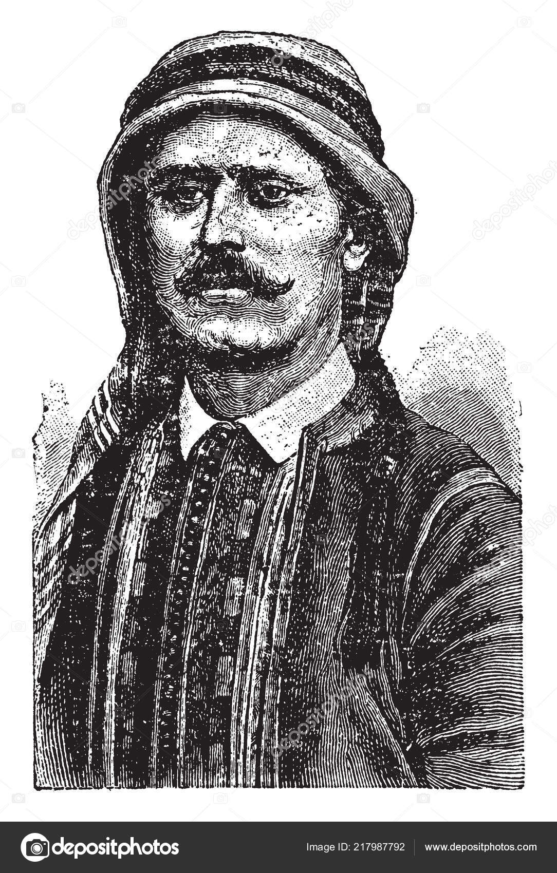 Syrian Who Citizen Country Syria Vintage Line Drawing Engraving ...