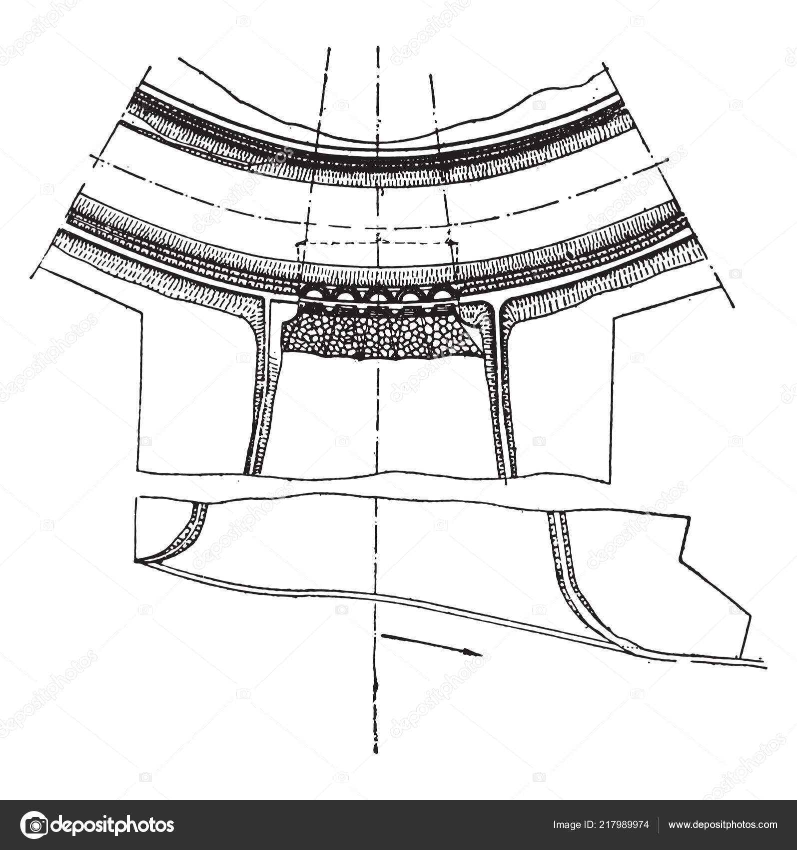 Map Weir Vintage Engraved Illustration Industrial Encyclopedia Lami ...