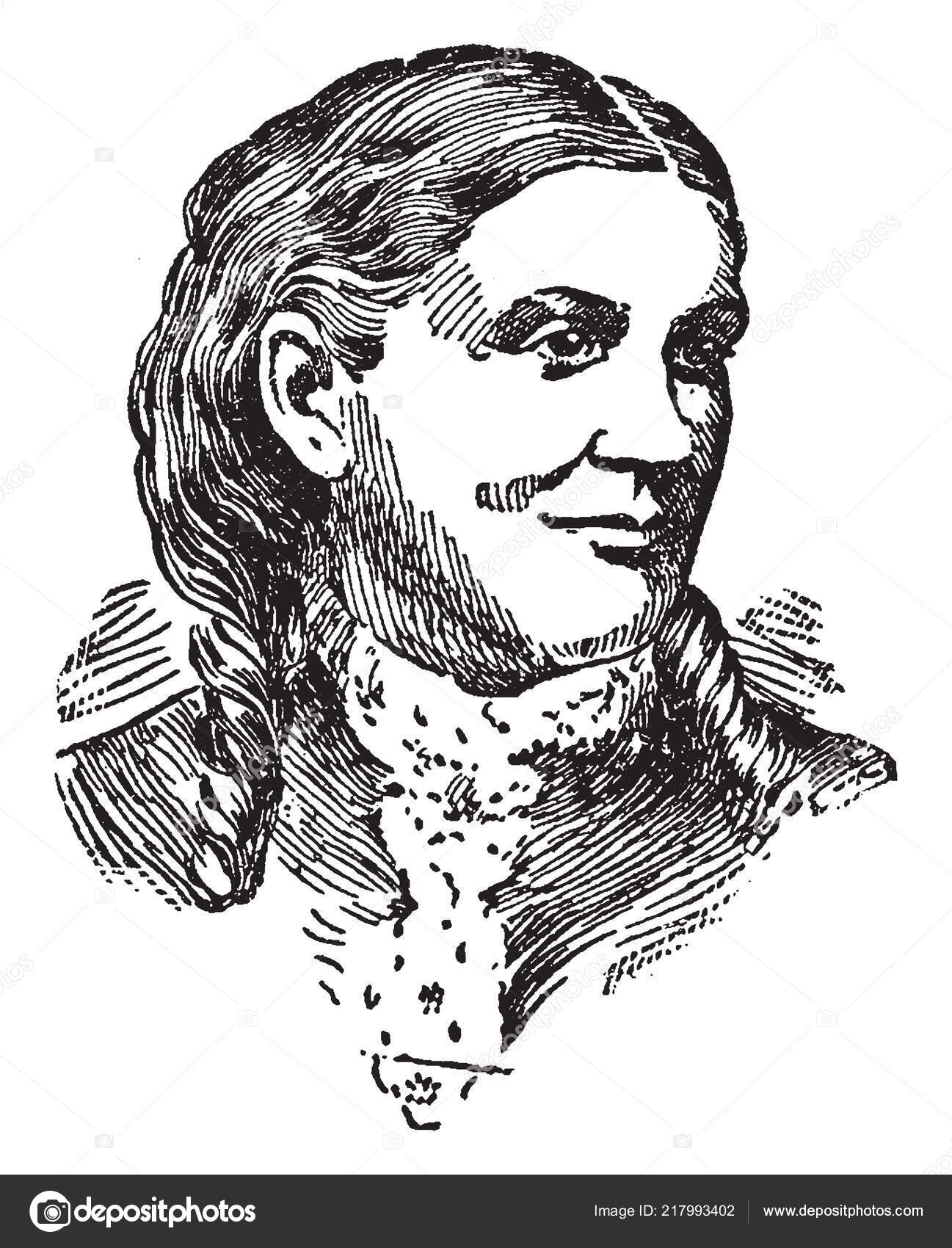 Lucy Larcom 1824 1893 She American Poet Author Vintage Line Stock ...