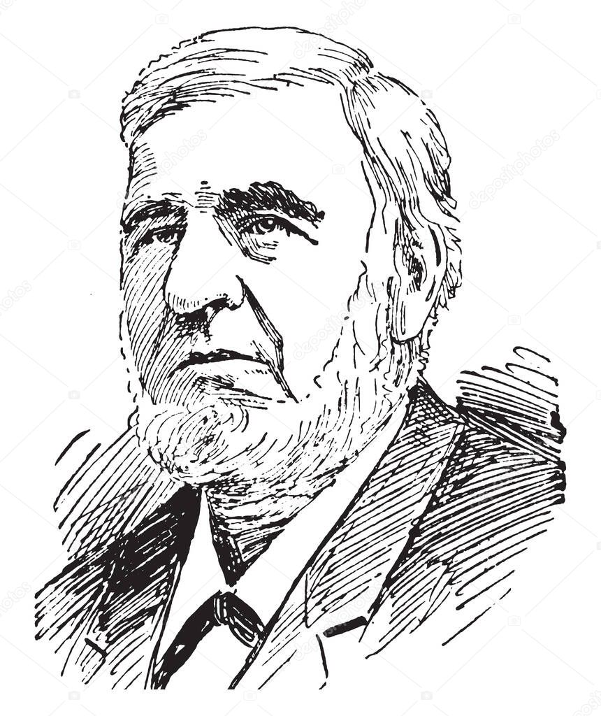 Juez David Davis, 1815-1886, fue un senador de los Estados Unidos de ...