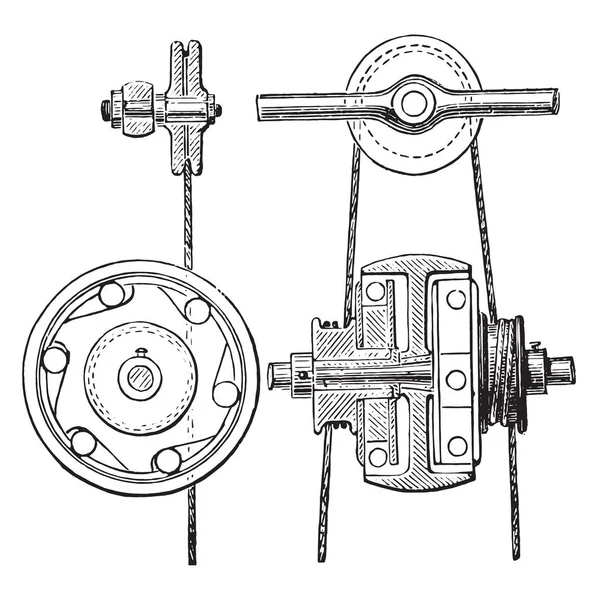 Stop Cleat Indicator Vintage Engraved Illustration Industrial ...