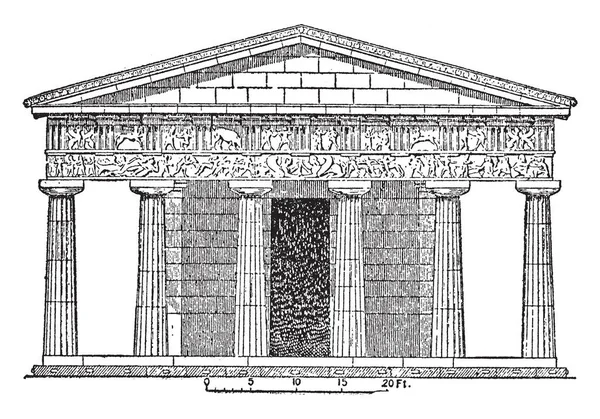 Doric Temple Front Elevation Greek Doric Hexastyle Peripteral Temple ...