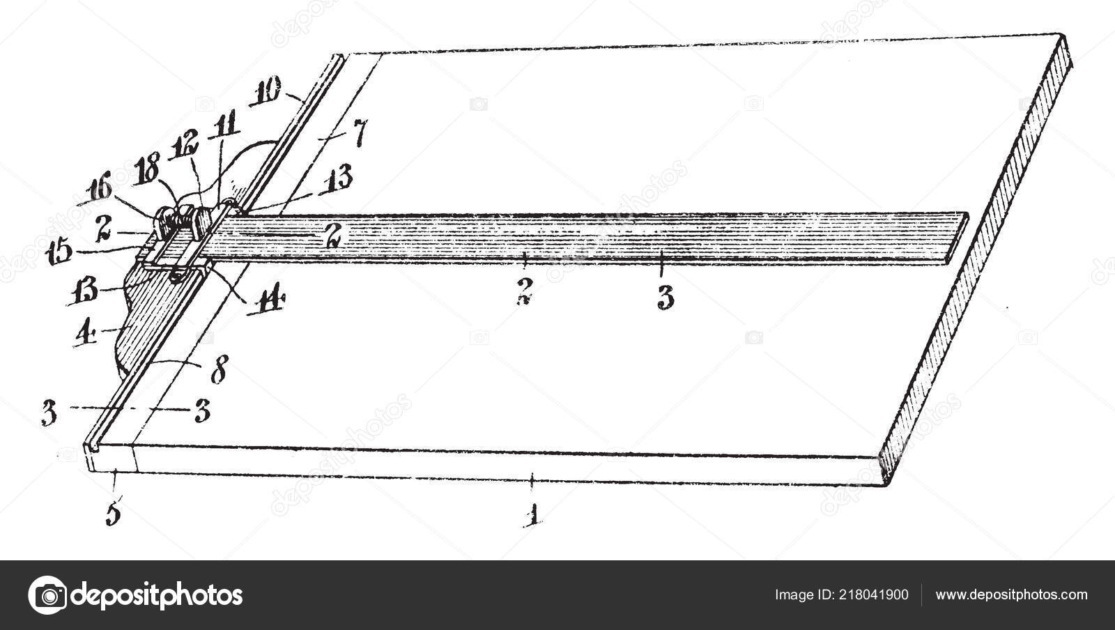 Drafting Appliance Which Facilitates Use Drawing Straight Lines Draft ...