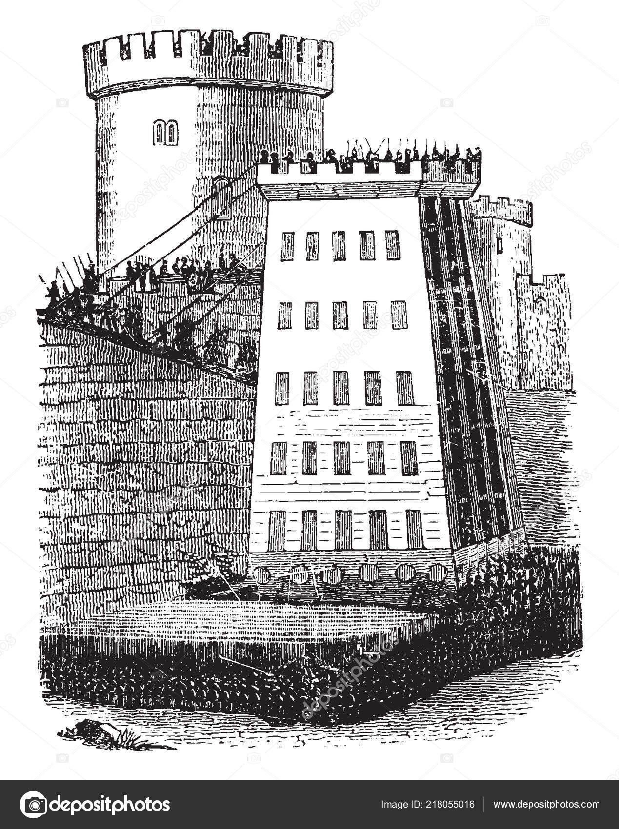 Mobile Tower Obtain First View Place High Position Structures ...