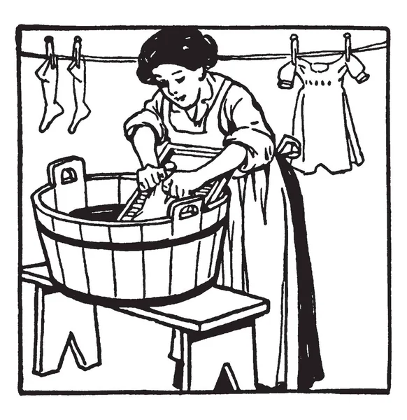 Washing Clothes Clipart Black And White