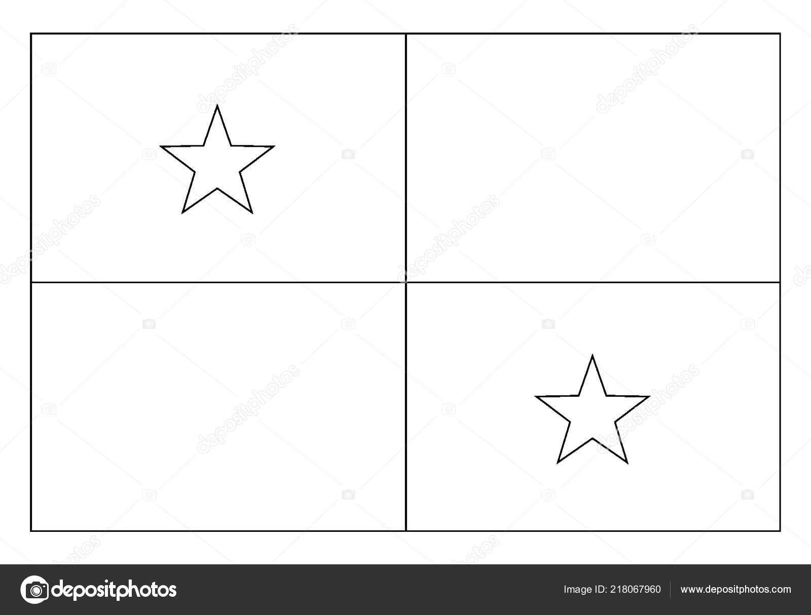 Panama Flag Coloring Pages