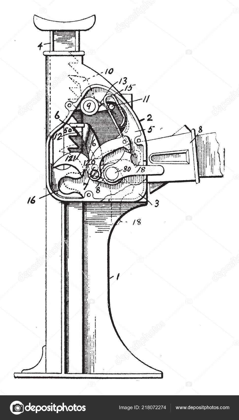 Illustration Represents Lifting Jack Which Used Lift Heavy Loads ...