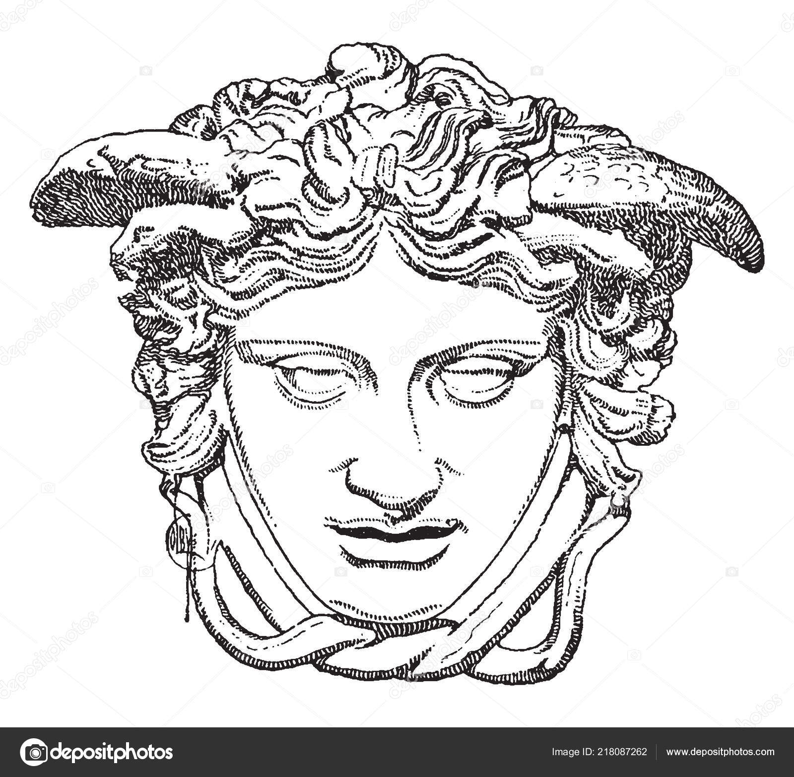 Medusa Greek Mythology Drawing