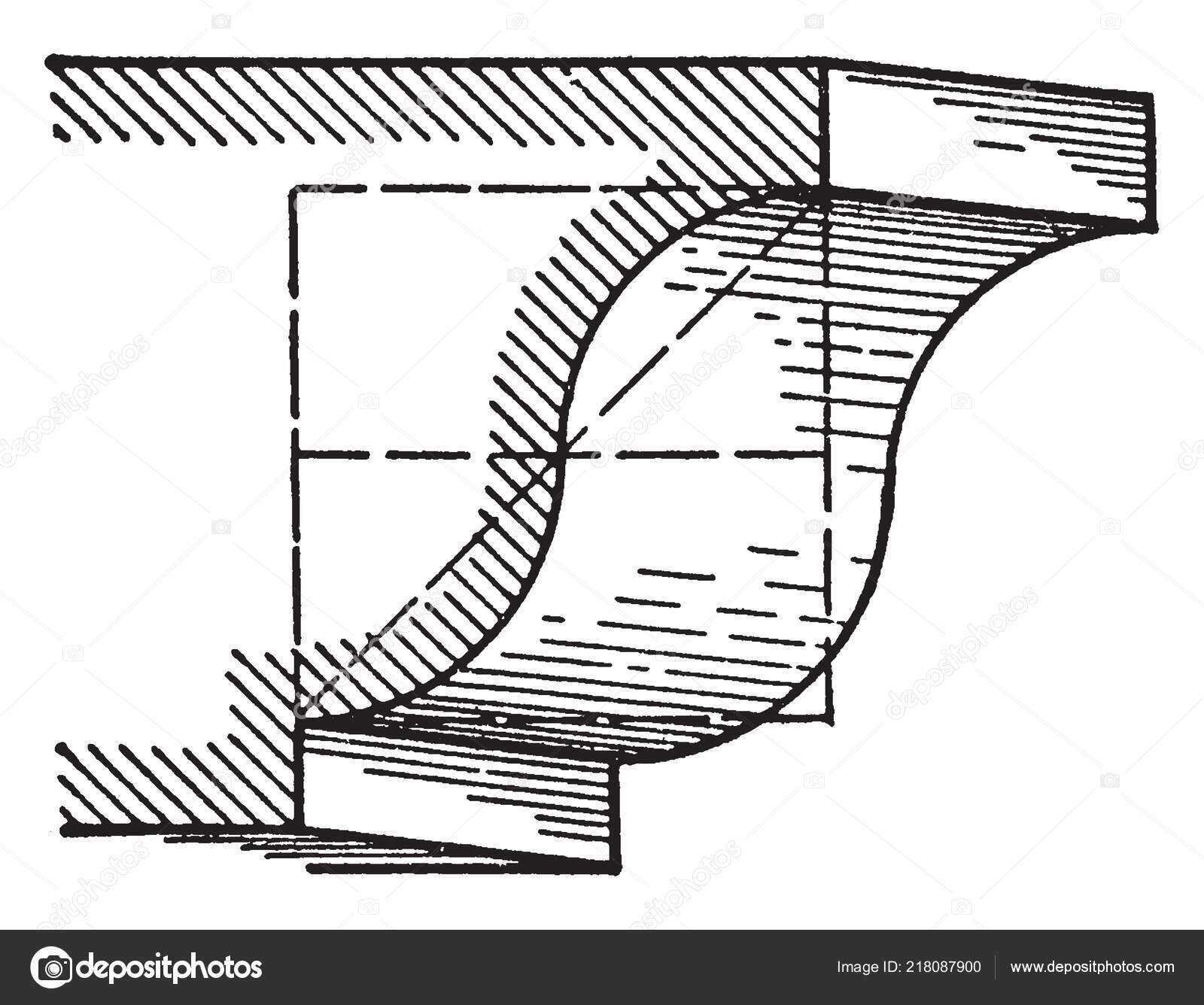 Cyma Recta Roman Moulding Moulding Double Curvature Curve Composed ...