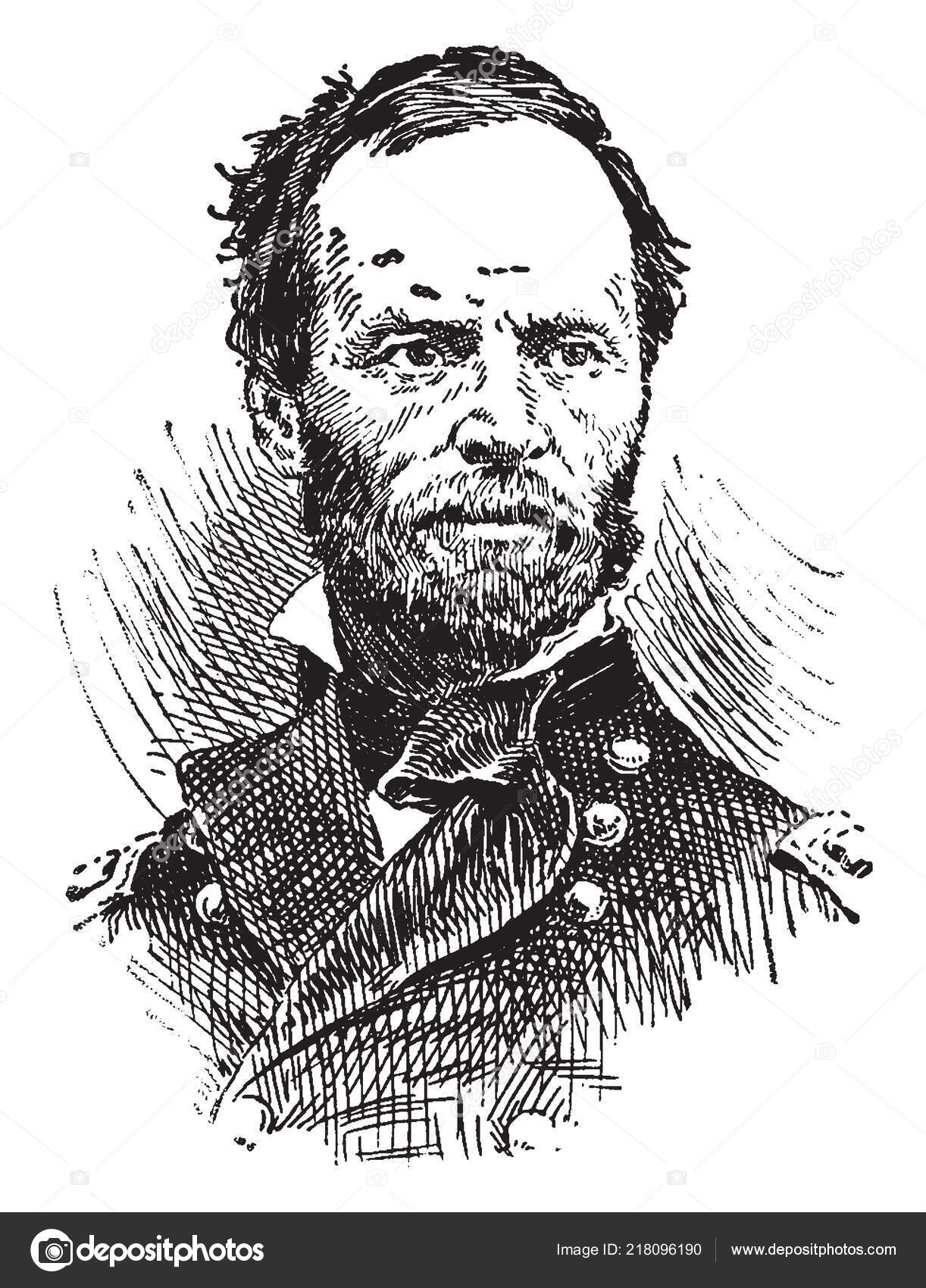 General William Tecumseh Sherman 1820 1891 American Soldier Businessman ...