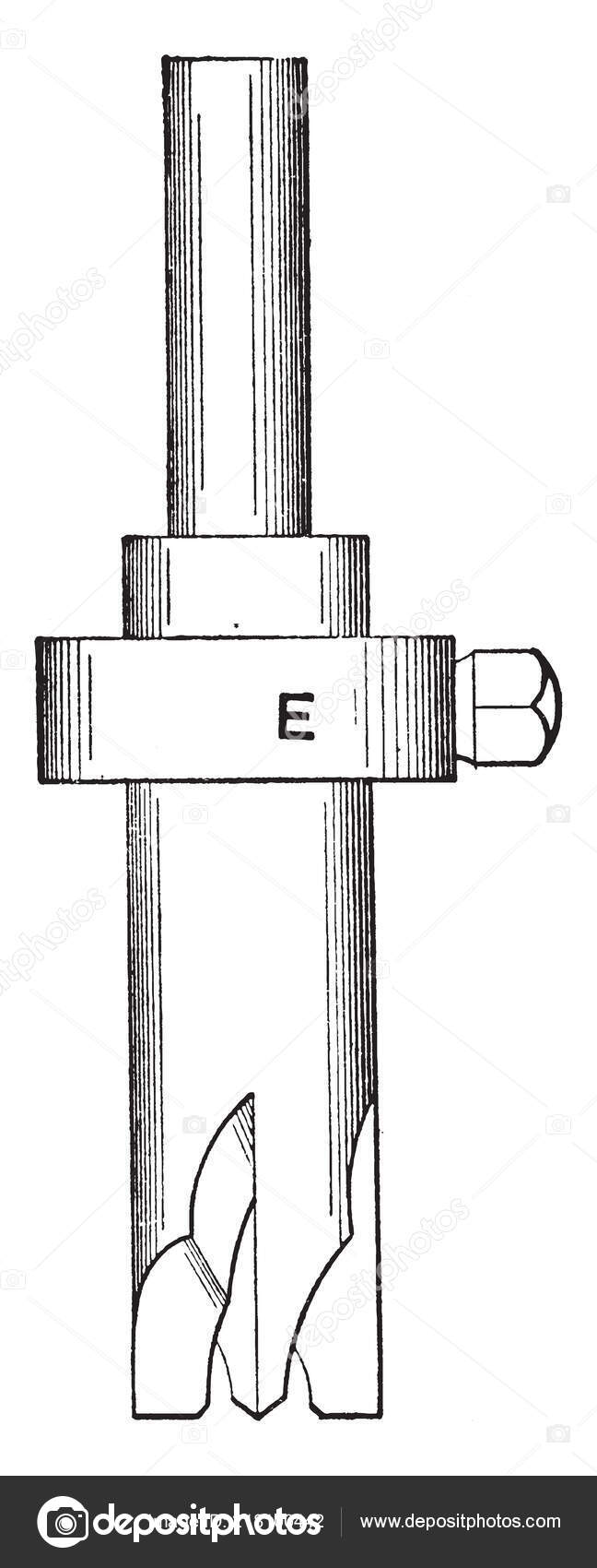 Hollow Mill Which Used Pins Vintage Line Drawing Engraving Illustration ...