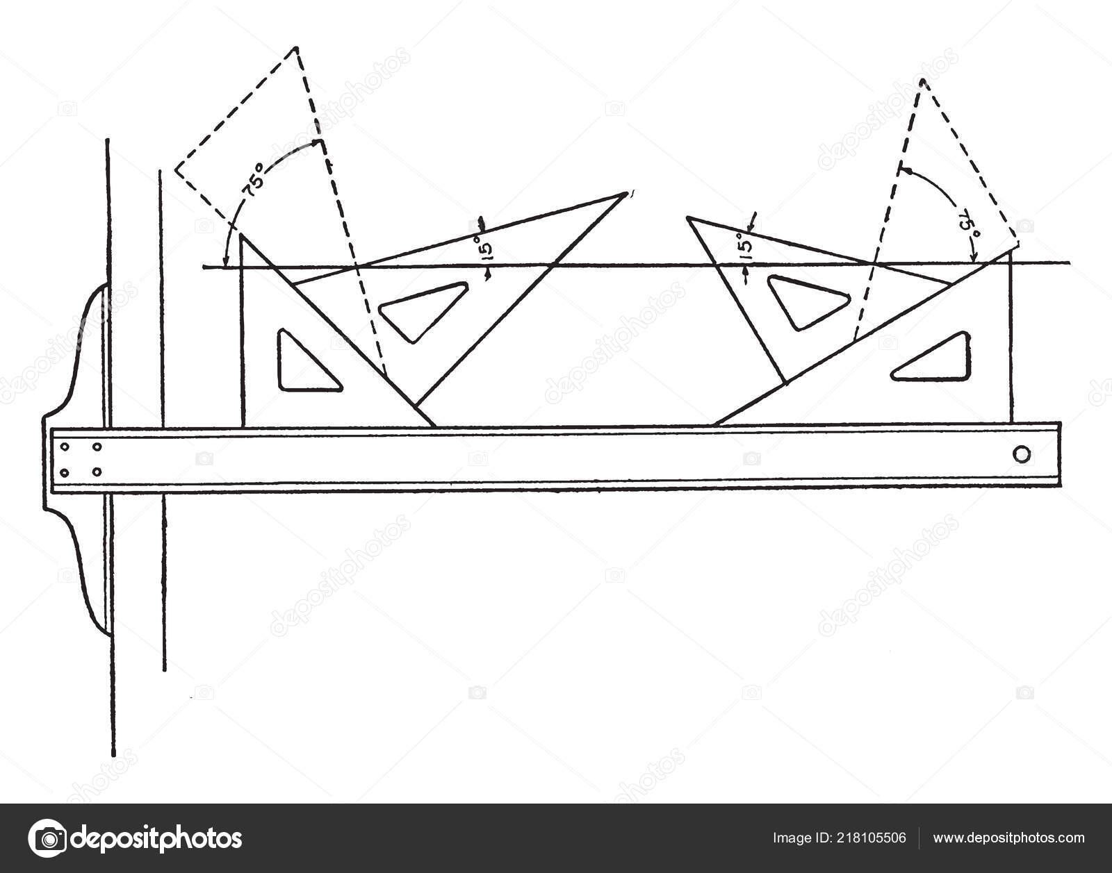 Drawing Lines Using Triangle Angles Multiples Degrees Make Line ...