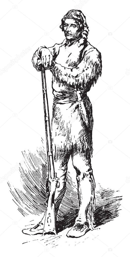 Daniel Boone, 1734-1820, fue un pionero estadounidense, explorador ...