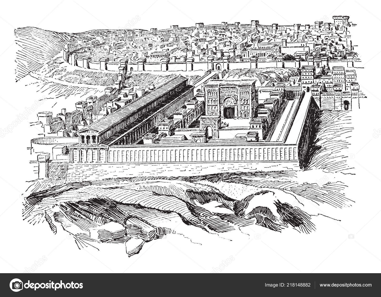 Temple In Jerusalem Drawing