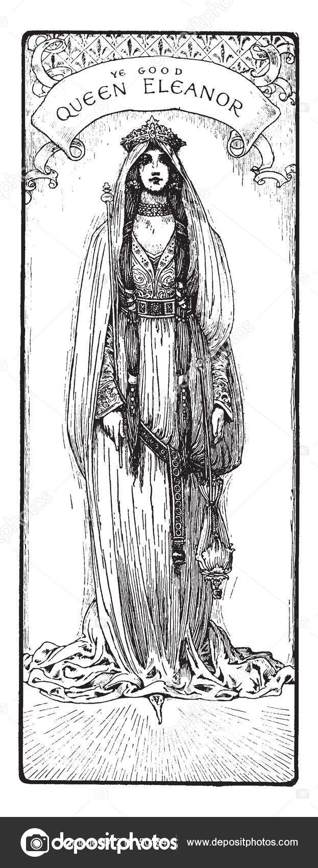 Good Queen Eleanor Scene Shows Queen Crown Good Queen Eleanor Stock ...