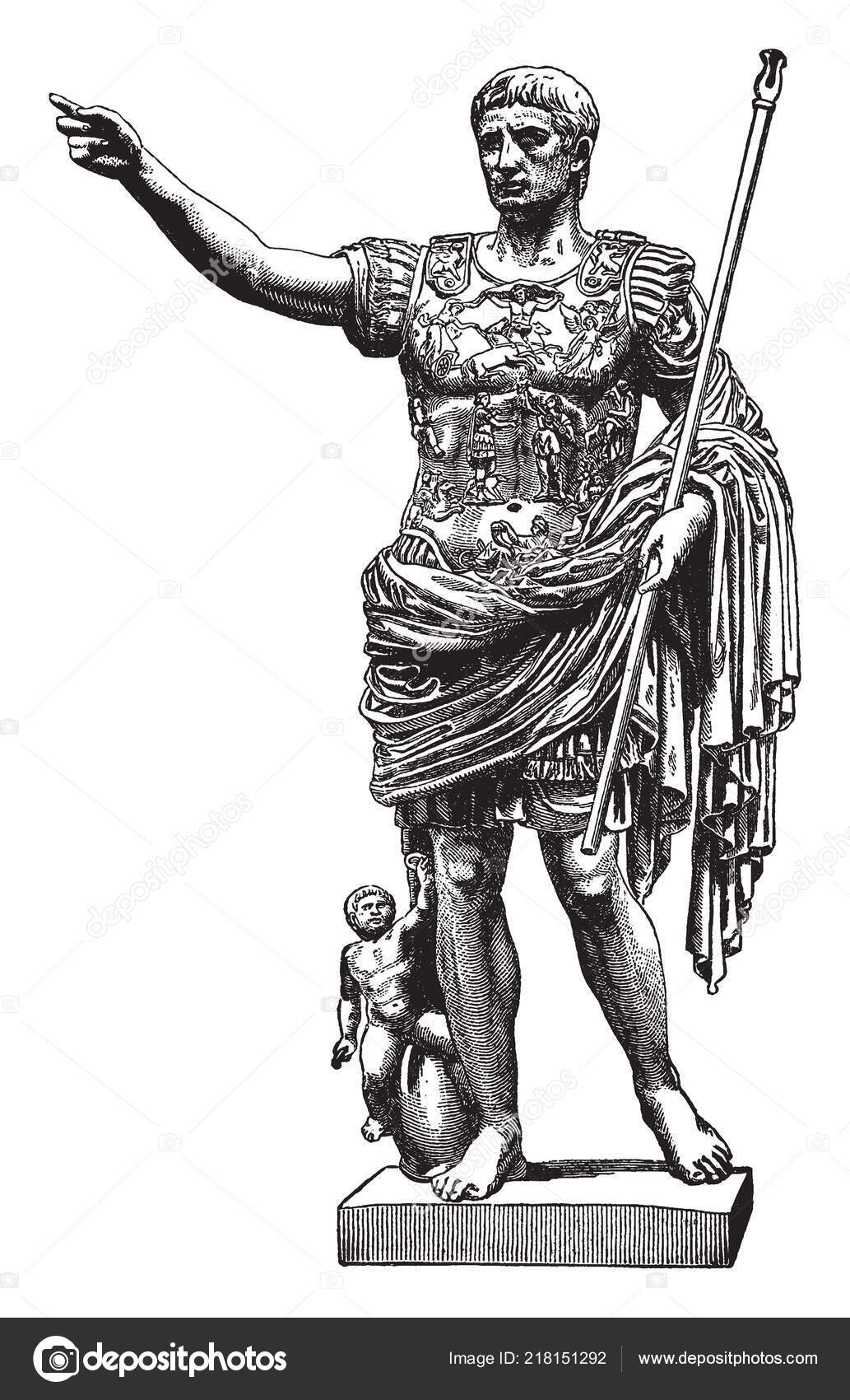 Sculpture Augustus Common Call Him Octavius Referring Events Vintage ...